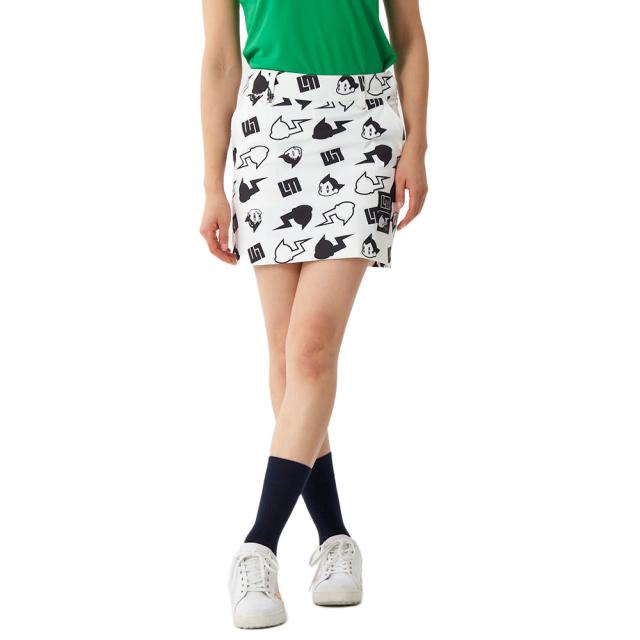 ラウドマウス(LOUDMOUTH)ゴルフウェア アトムコラボ柄スカート 764361 -999(Lady’s)