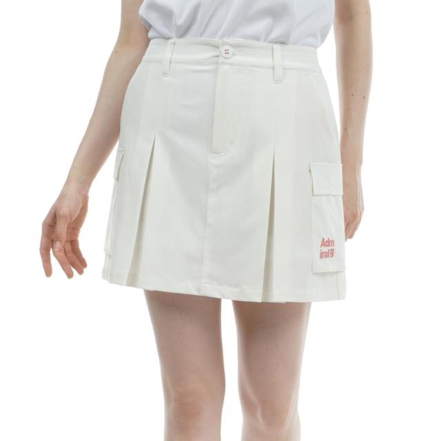 アドミラル ゴルフ(Admiral GOLF)ゴルフウェア バックディンプル タックスカート ADLA428-WHT(Lady…