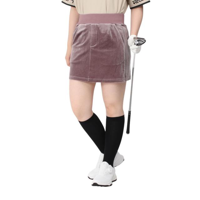 ROSASEN(ROSASEN)ゴルフウェア UVケア A-Line ベロアトラックスカート 048-72941-074(La…