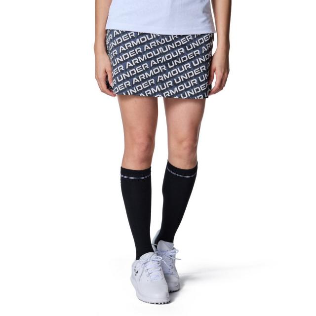 アンダーアーマー(UNDER ARMOUR)ゴルフウェア ドライブ スラッシュ ロゴ スカート 6001604 025(Lad…