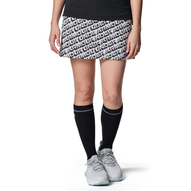 アンダーアーマー(UNDER ARMOUR)ゴルフウェア Uドライブ スラッシュ ロゴ スカート 6001604 100(La…