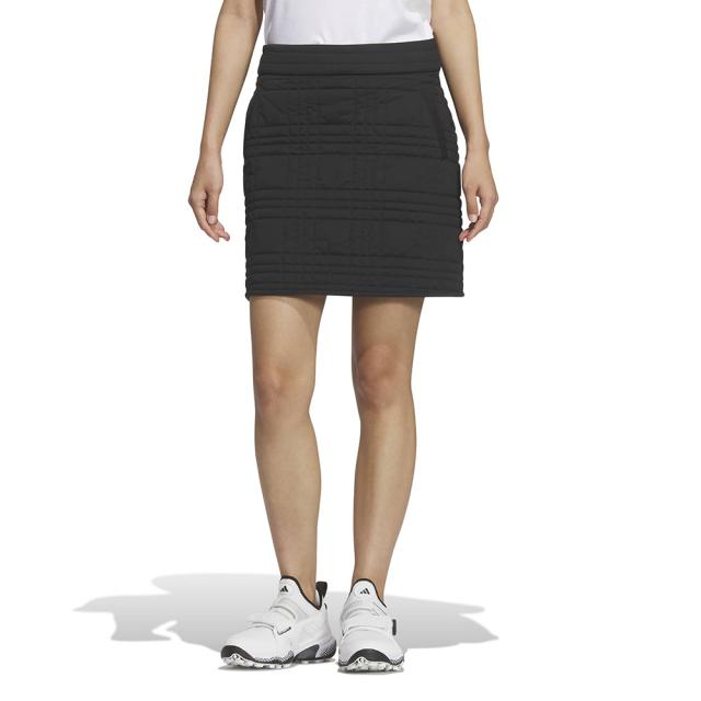 アディダス(adidas)ゴルフウェア W．R 撥水 キルティングスカート JWK10-JM2977 BLK(Lady’s)