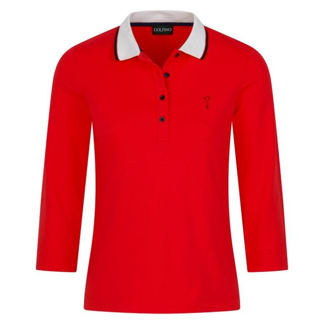 ゴルフィーノ(GOLFINO)ゴルフウェア 七分袖ポロシャツ 5430726-361(Lady’s)