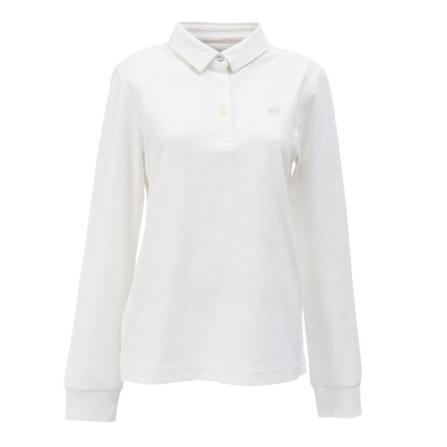 セントアンドリュース(ST.ANDREWS)ゴルフウェア ロゴ ケルトジャガード 長袖ポロシャツ 043-5261952-03…