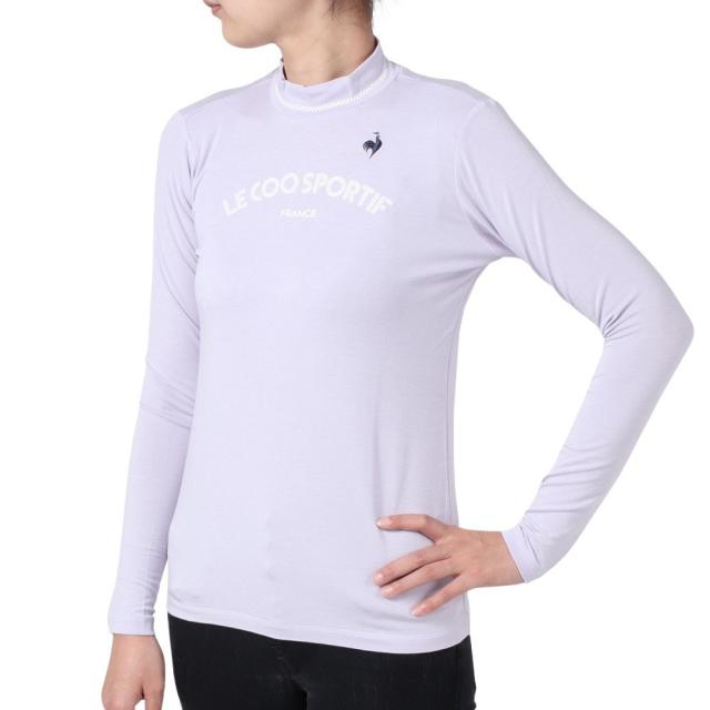 ルコックスポルティフ(lecoqsportif)ゴルフウェア ストレッチフォーサー ハイネックロゴ裏起毛長袖シャツ QGWWJ…