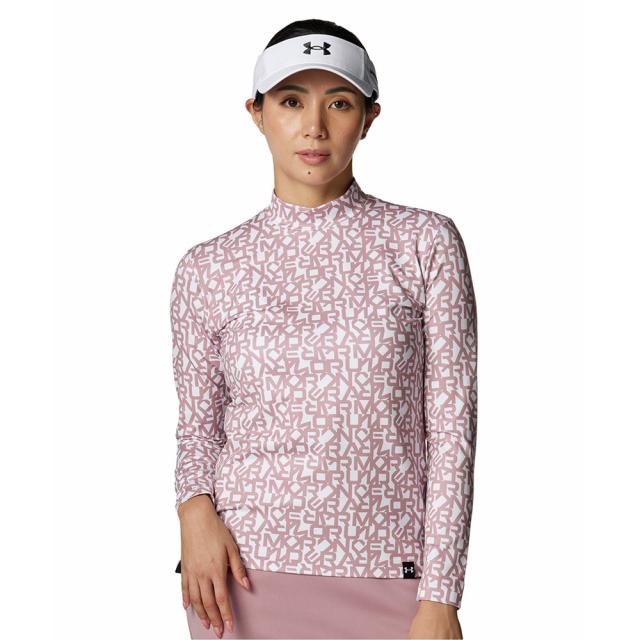 アンダーアーマー(UNDER ARMOUR)ゴルフウェア 長袖 ライブ アーマーニット プリント ロングスリーブ モックネック…