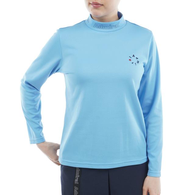 アドミラル ゴルフ(Admiral GOLF)ゴルフウェア 吸水速乾 カラタッチ 長袖モックネックシャツ ADLA554-IB…