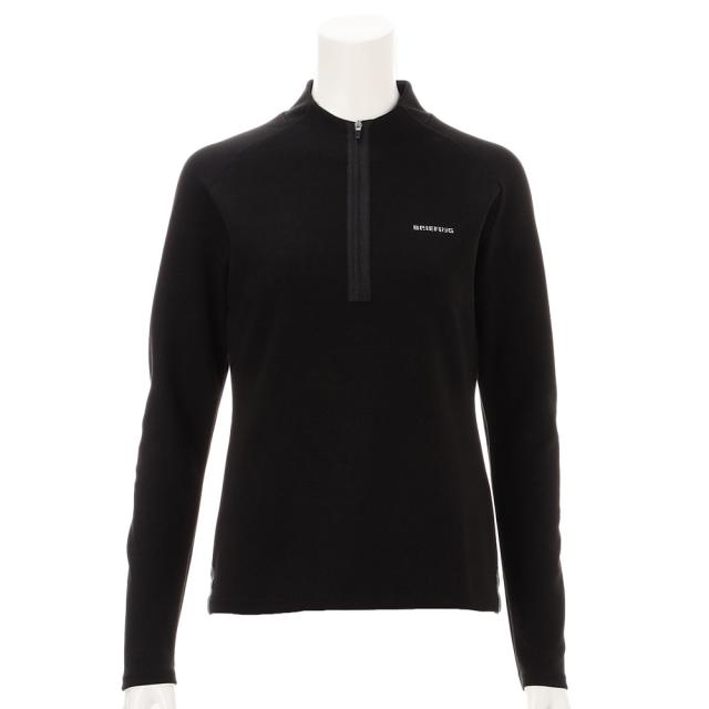 ブリーフィング(BRIEFING)ゴルフウェア 長袖ハーフジップシャツ BRG223W25-010(Lady’s)