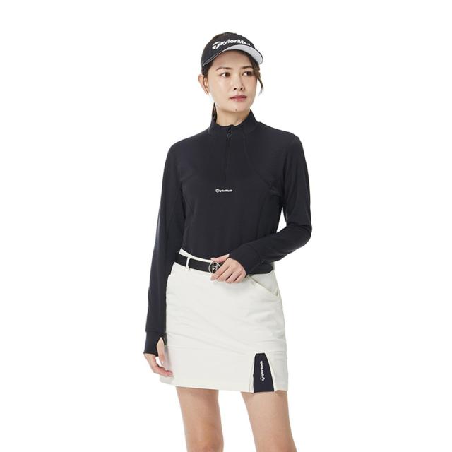 テーラーメイド(TAYLORMADE)ゴルフウェア 裏起毛 ハーフジップ 長袖モックシャツ M20447-TL554(Lady…
