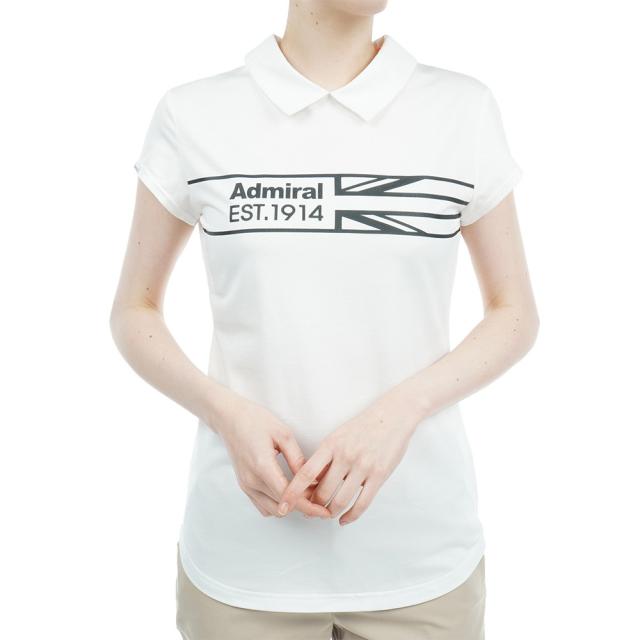 アドミラル ゴルフ(Admiral GOLF)ゴルフウェア バックファスナー ハーフジップ 半袖 Tシャツ ADLA328-W…