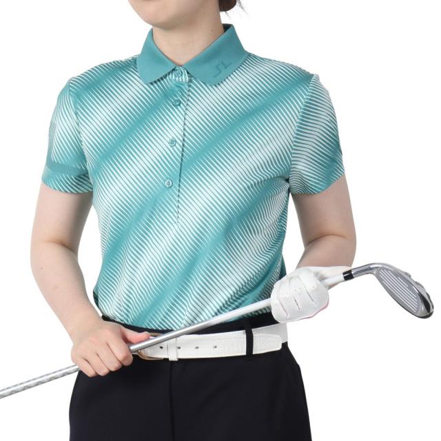 J.LINDEBERG(J.LINDEBERG)ゴルフウェア Heidi プリント ポロシャツ 072-23141-024(L…