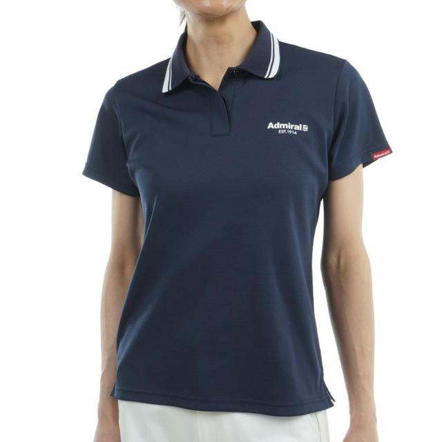 アドミラル ゴルフ(Admiral GOLF)ゴルフウェア カラタッチ ワンポイント 半袖ポロシャツ ADLA519-NVY(…