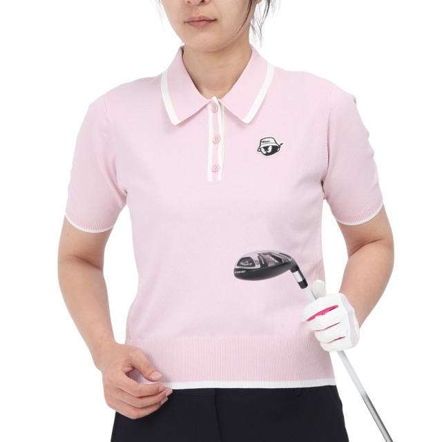 ワック(WAAC)ゴルフウェア シーズナル 半袖ニットポロシャツ 072252761-0010(Lady’s)
