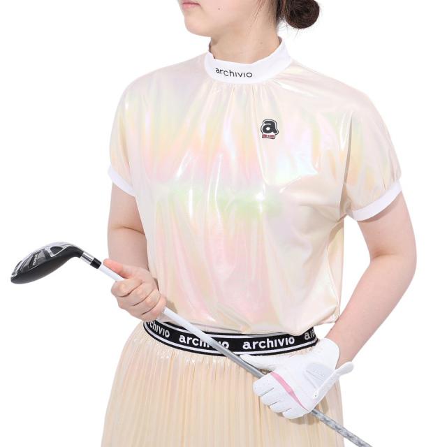 アルチビオ(archivio)ゴルフウェア 半袖モックネック プルオーバーシャツ A359309-119(Lady’s)