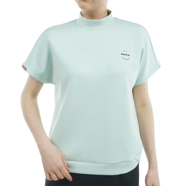 アドミラル ゴルフ(Admiral GOLF)モックネック ゴルフ 半袖 エンボスロゴ ダンボールモックシャツ ADLA513…