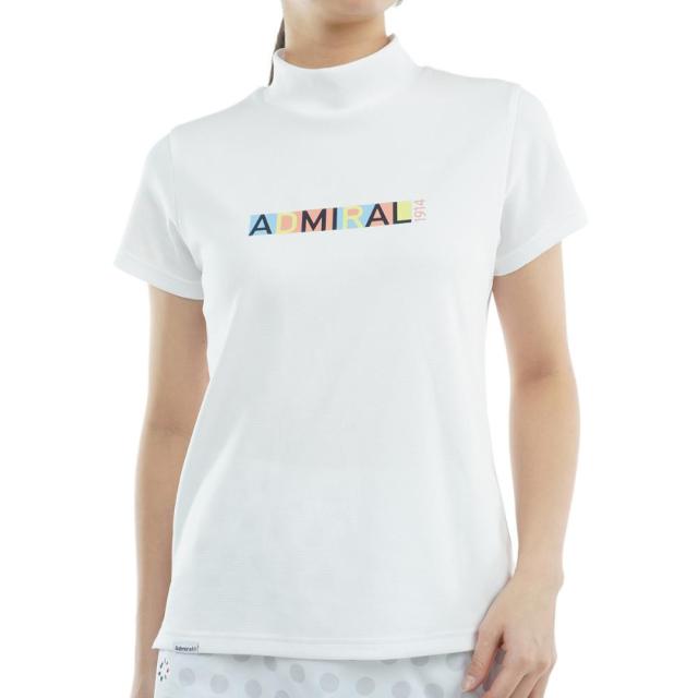 アドミラル ゴルフ(Admiral GOLF)ゴルフウェア 半袖 カラタッチ ドライモックシャツ ADLA532-WHT(La…