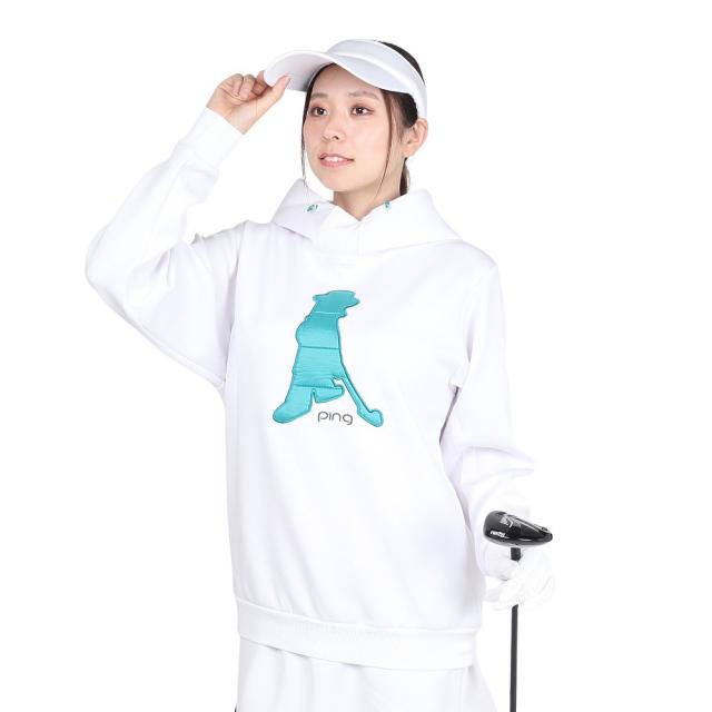 ピン(PING)ゴルフウェア 長袖パーカー 全方向ストレッチ ダンボールスウェットフーディ 622-4262904-030(L…