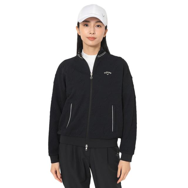 キャロウェイ(CALLAWAY)ゴルフウェア 長袖 フラワージャカードフルジップスウェット C25217203-1010(La…