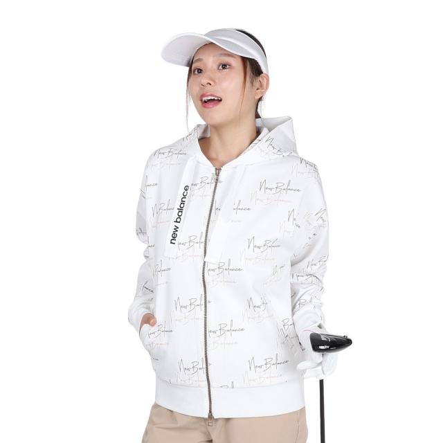 ニューバランス(new balance)ゴルフウェア 長袖 スウェット フルジップフーディ 012-5262502-030(L…