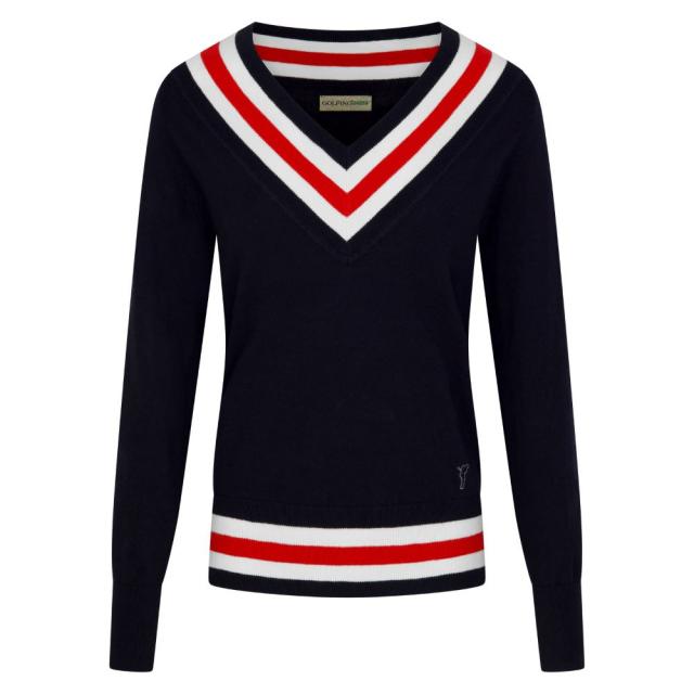ゴルフィーノ(GOLFINO)ゴルフウェア Vネックセーター 5410626-580(Lady’s)