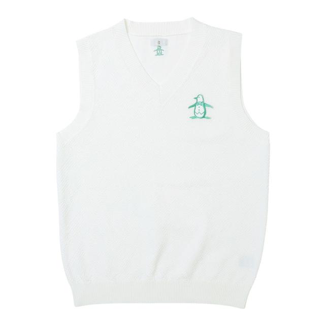 マンシング(MUNSING)ゴルフウェア Vネックニットベスト MG5FVE81L WH00(Lady’s)