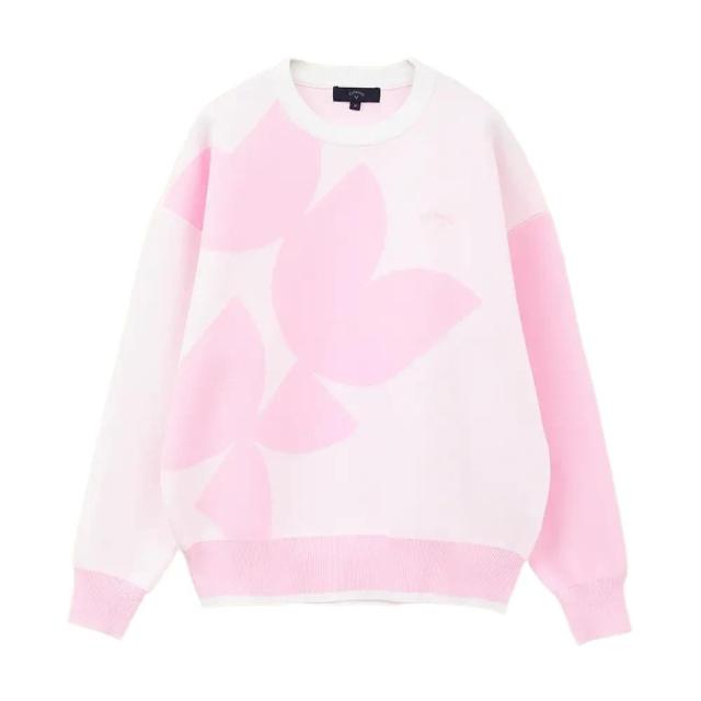 キャロウェイ(CALLAWAY)ゴルフウェア 長袖 クルーネックニット C24118201-1091(Lady’s)