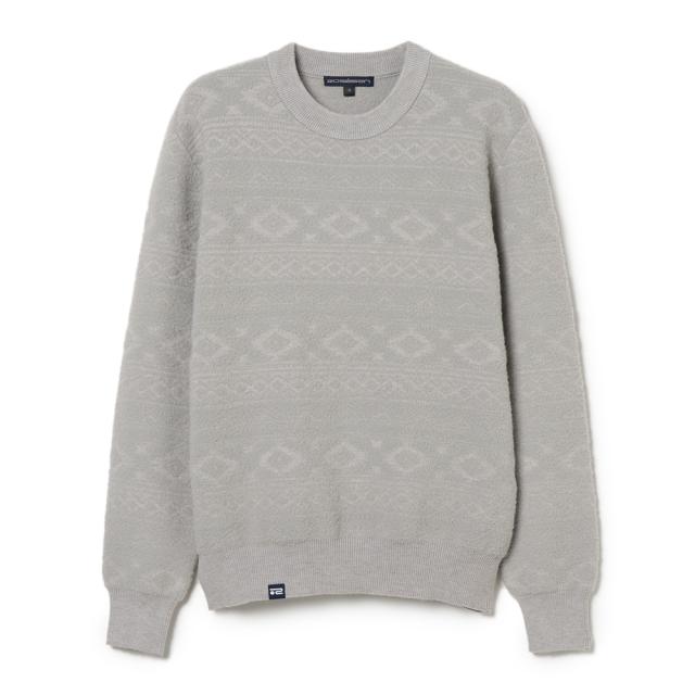 ROSASEN(ROSASEN)ゴルフウェア 長袖 モールジャガード クルーネック 045-14011-25AW-012(La…