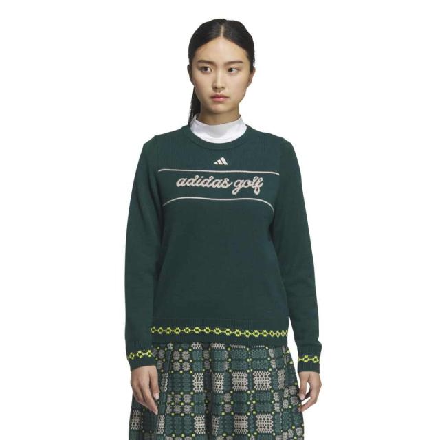 アディダス(adidas)ゴルフウェア 長袖 トラディショナルパターン フルファッション クルートップス JWK02-JM71…