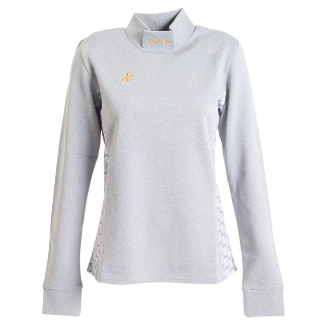 レザレクション(Resurrection)ゴルフウェア GMサイドライン モックネック長袖シャツ 22AWIN04-W GY(…