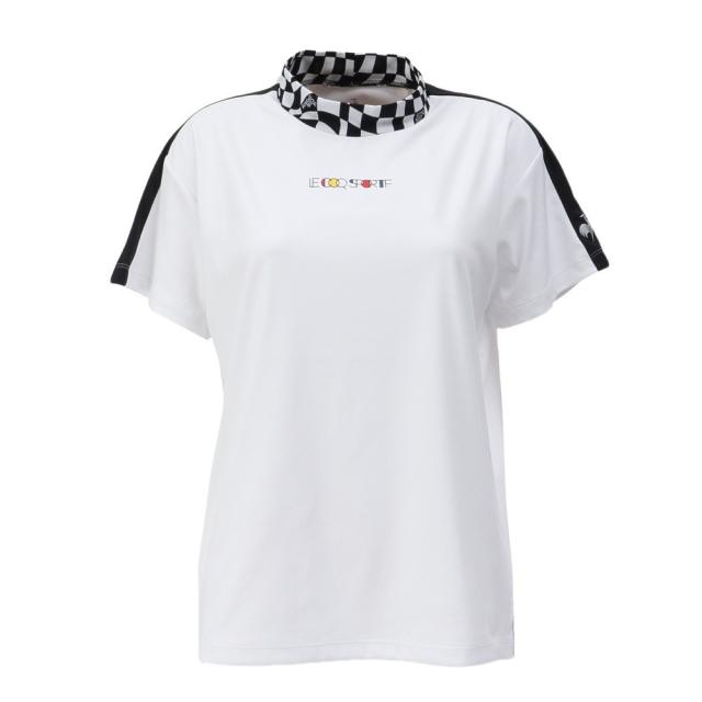 ルコックスポルティフ(lecoqsportif)ゴルフウェア 吸汗速乾 ワイドフィット モックネック半袖シャツ LG5SHS5…