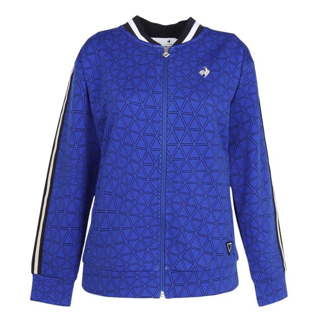ルコックスポルティフ(lecoqsportif)ゴルフウェア 防風 総柄フルジップジャージ LG5FJG00L BL00(La…