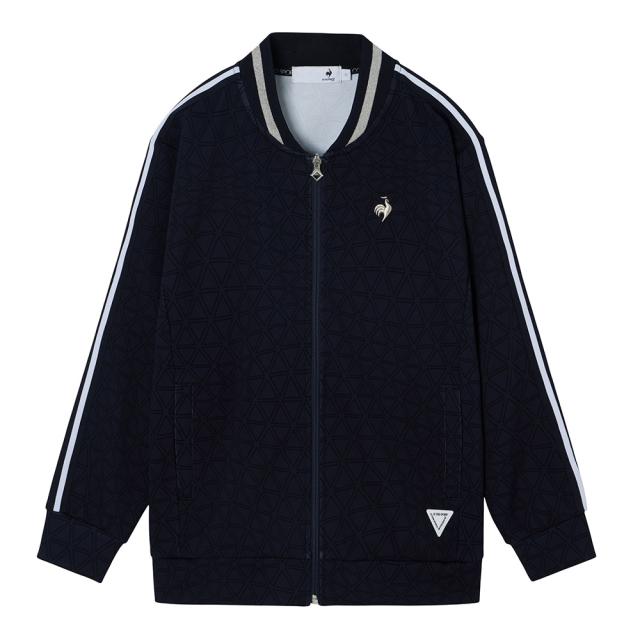 ルコックスポルティフ(lecoqsportif)ゴルフウェア 防風 総柄 長袖 フルジップジャージ LG5FJG00L NV0…