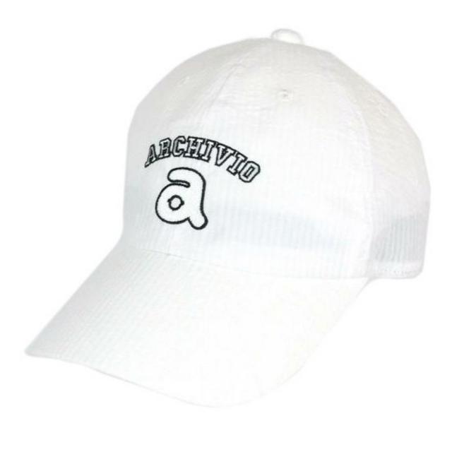 アルチビオ(archivio)ゴルフ シアサッカー ストライプ刺繍 キャップ A450307-090(Lady’s)