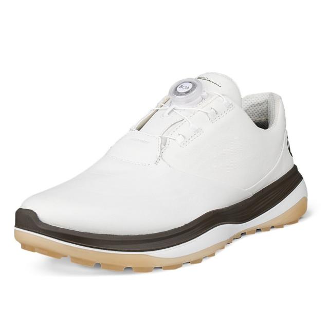エコー(ecco)ゴルフシューズ LT1 BOA スパイクレス 132274 WH/TA(Men’s)