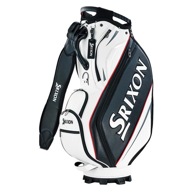 スリクソン(SRIXON)ゴルフ 軽量 キャディバッグ カート式 10型 GGC-S205 WH/BK(Men’s)