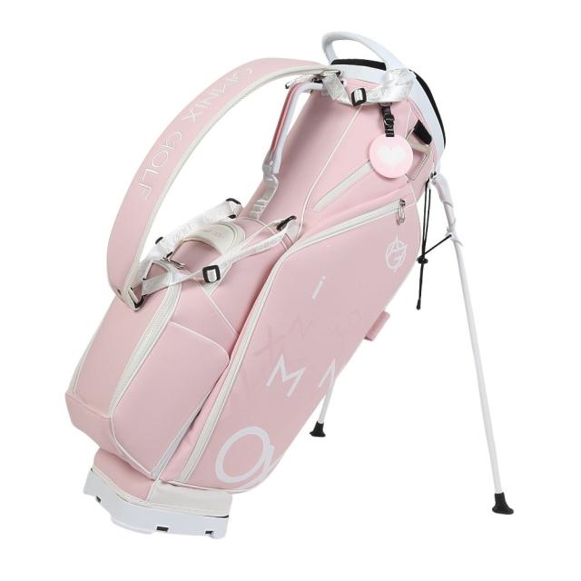 オムニックスゴルフ(OMNIX GOLF)ゴルフ スタンド式 キャディバッグ 8.5型 4分割 Heart Pink SB20…