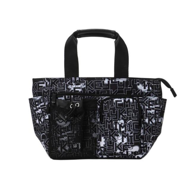 DISNEY(DISNEY)ゴルフ モノトーン ミッキー ラウンドバッグ XYMG5SB3-BLK(Men’s)