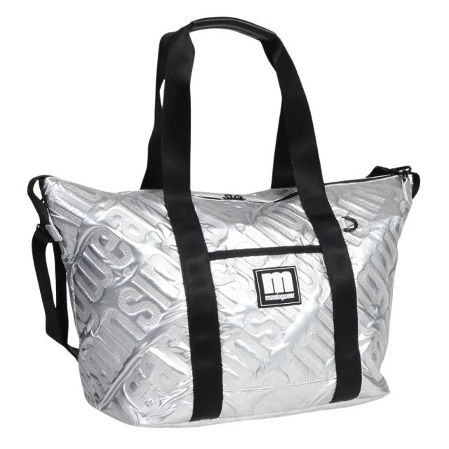 マンシング(MUNSING)ゴルフ ロゴキルト ボストンバッグ ショルダー付き MQCWJA10 SV00(Lady’s)