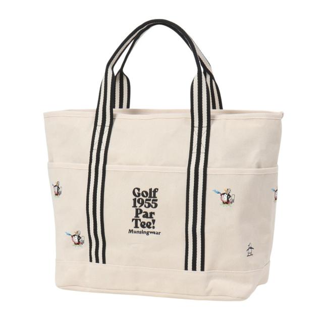 マンシング(MUNSING)ゴルフ グリーンキーパーペンギンデザイン トートバッグ MG5STT04L WH00(Men’s、…