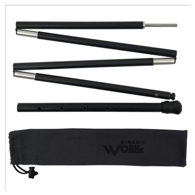 シナノ(SINANO)THE POLE SUB120 サブポール 折り畳み式 キャンプ 登山 トレッキング