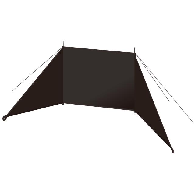 シナノ(SINANO)焚火陣幕 KUROMAKU キャンプ 焚き火 風よけ ウィンドスクリーン