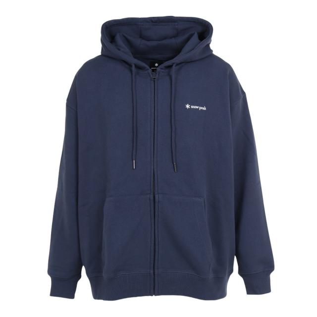 スノーピーク( peak)パーカー スウェット ロゴジップアップフーディー SPE-SW-23AU001 NV ネイビ…