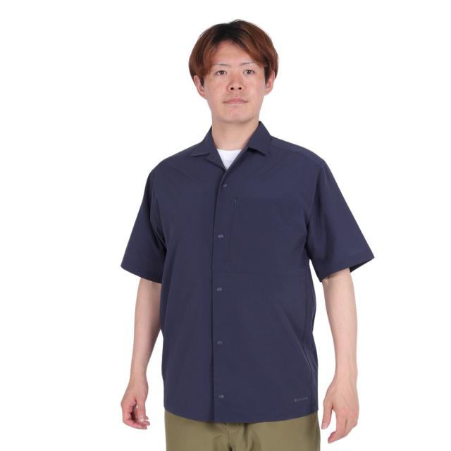 スノーピーク( peak)シャツ Breath クイック ドライ 半袖シャツ SH-24SU001NV 速乾(Men’…