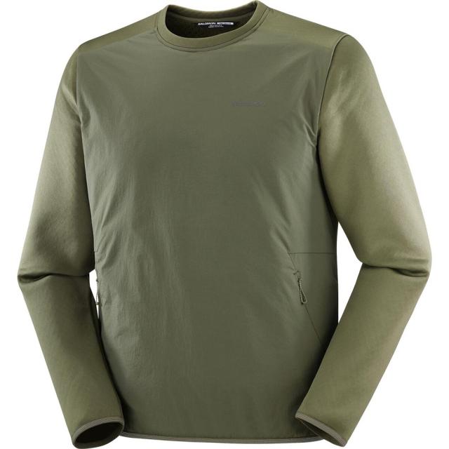 サロモン(SALOMON)クルーネック フリース OUTLINE WARM HYBRID LC2609100(Men’s)