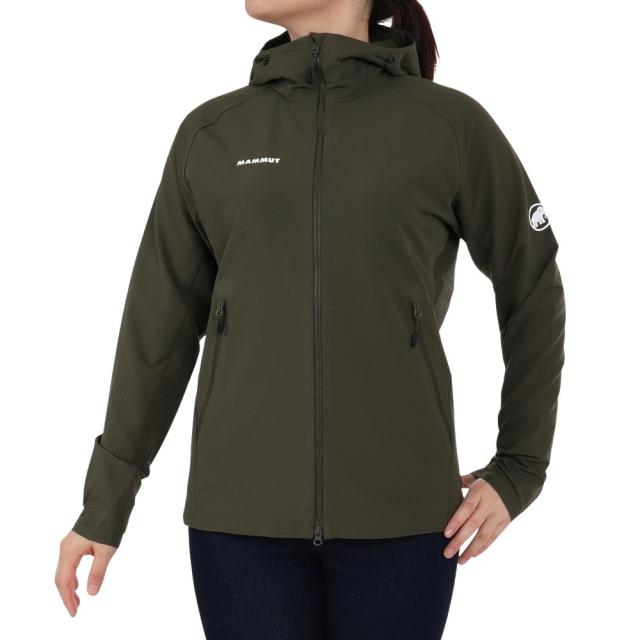 マムート(MAMMUT)EUROサイズ 撥水 アウター MACUN 2.0 ソフトシェル フーデッドジャケット アジアンフィッ…