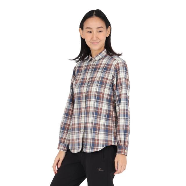 Foxfire(フォックスファイヤー)長袖シャツ TSメランジチェックシャツ 8112577-003(Lady’s)