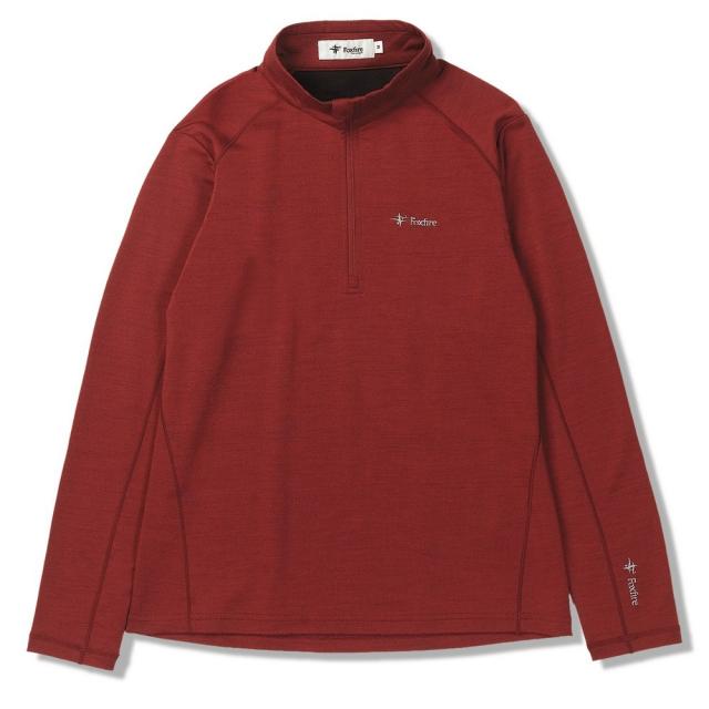 Foxfire(フォックスファイヤー)長袖シャツ TPPウールハーフジップ 8115428-097(Lady’s)
