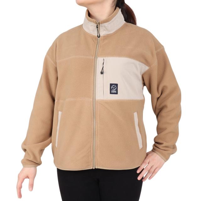 ホールアース(Whole Earth)ジップアップ フリース ジップジャケット WE2SDZ40 MOK(Lady’s)