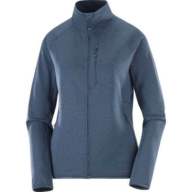 サロモン(SALOMON)フルジップ フリース SNTIAL LIGHTWARM ジャケット LC2647600(Lady’s)