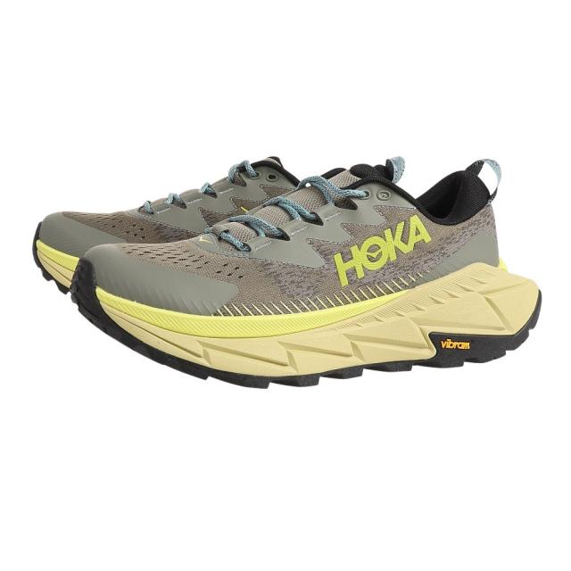 ホカ(HOKA)トレッキングシューズ ローカット 登山靴 スカイライン フロート X 1141610-OHCRT グレー×イエ…